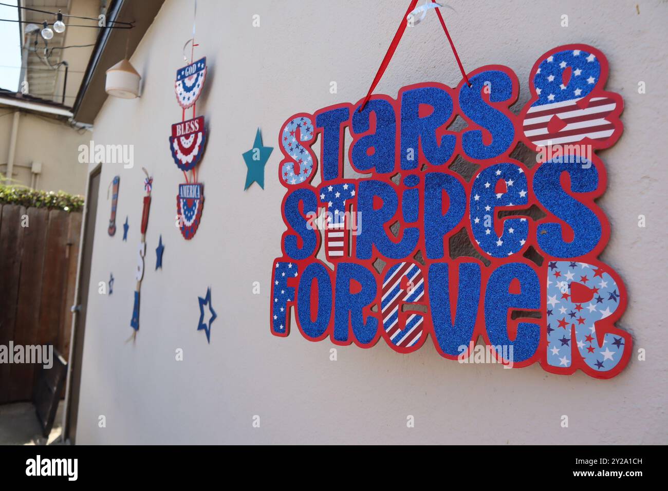 Stars and Stripes Forever 4th of July Decoration Inspiration Stock ...