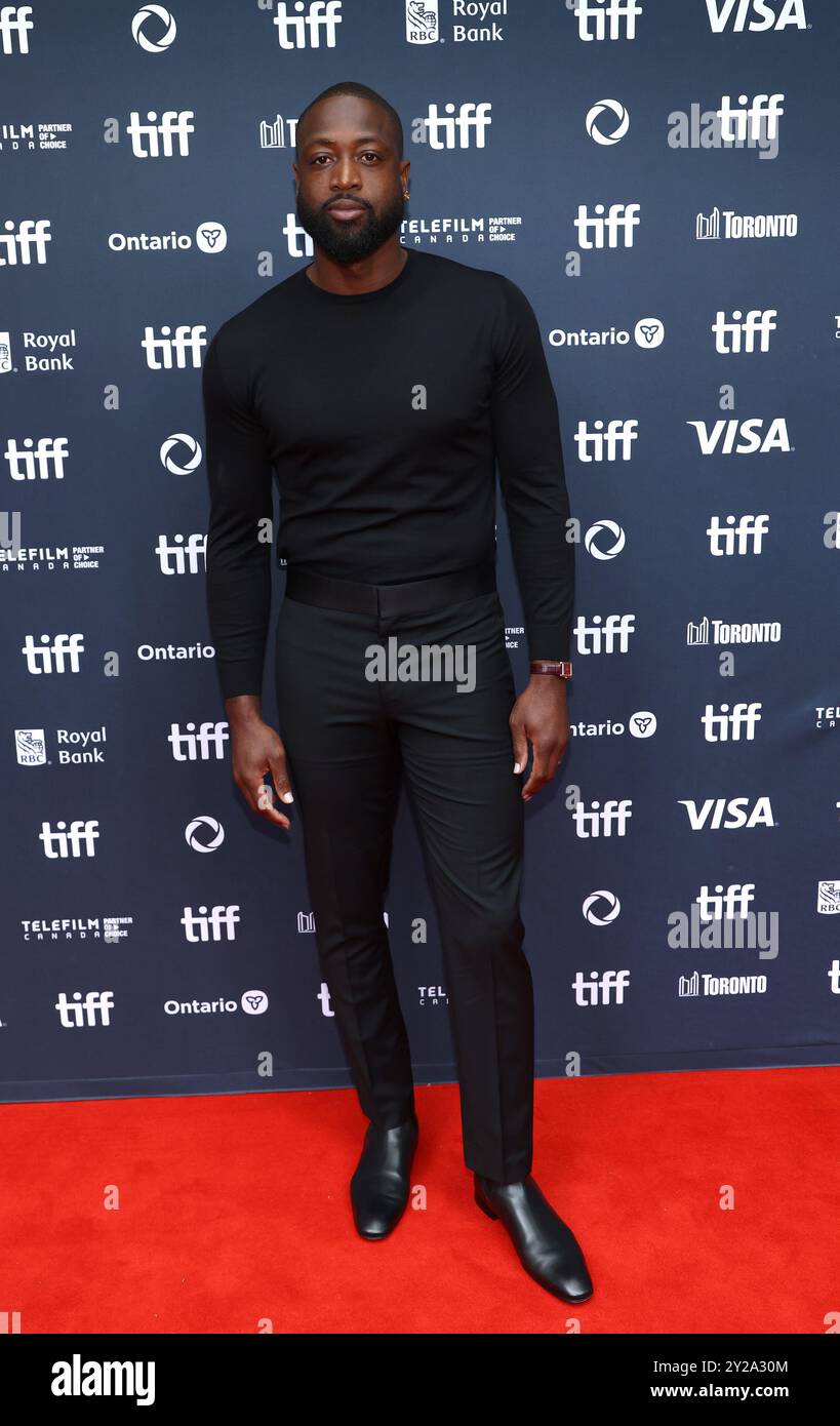 Dwayne Wade arriving at the ‘Riff Raff’ premiere during the 2024 ...