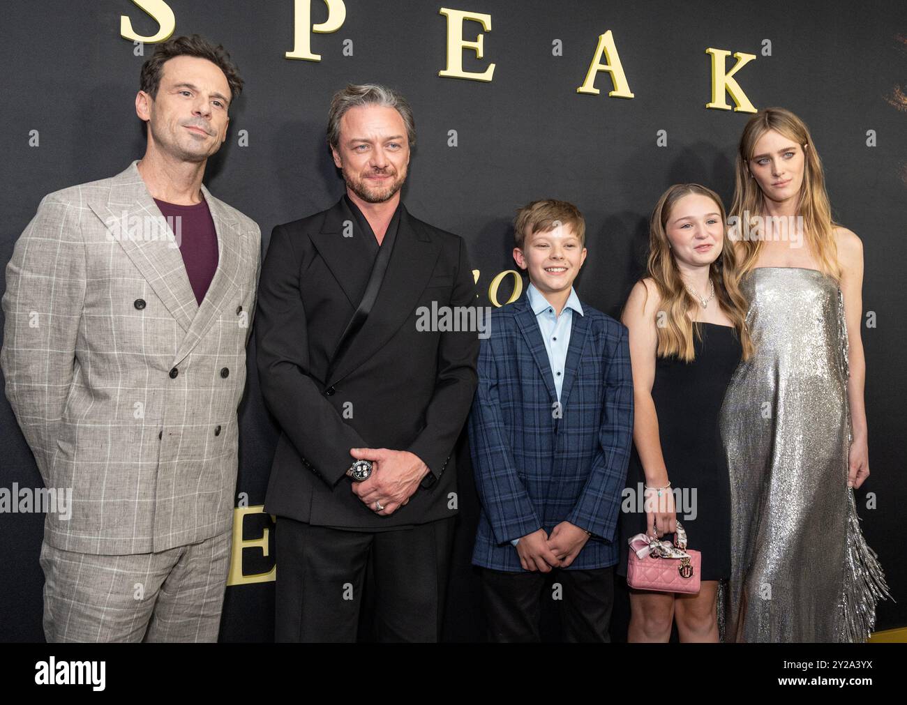 New York, United States. 09th Sep, 2024. Scoot McNairy, James McAvoy ...