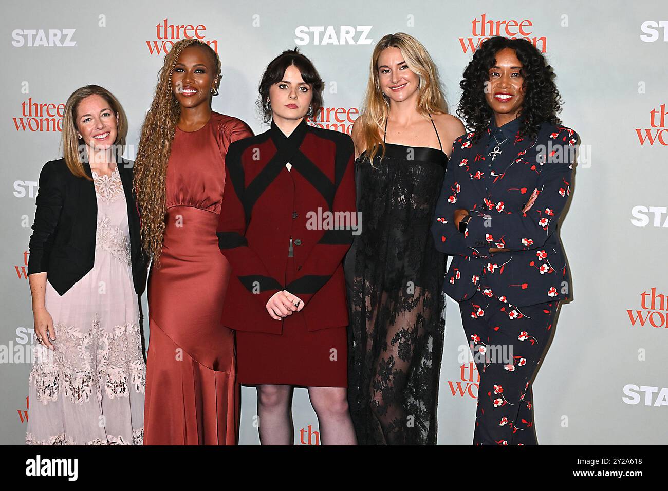 DeWanda Wise, Gabrielle Creevy and Shailene Woodley attend the STARZ 's ...