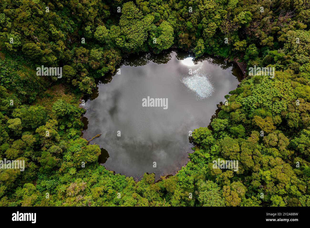 Beautiful aerial view of the Barva Volcano in the Braulio Carrillo ...