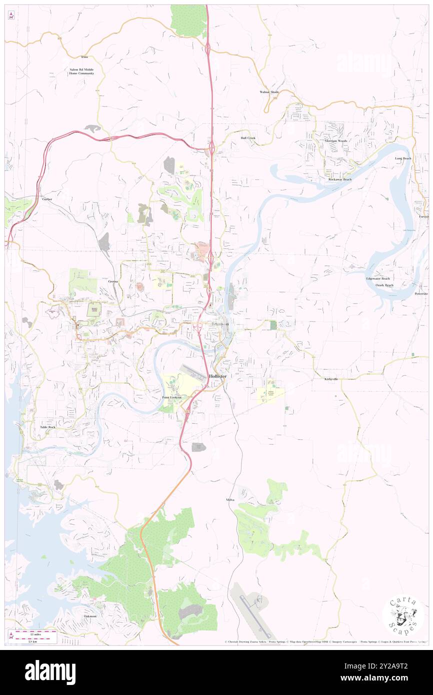 Map of branson Cut Out Stock Images & Pictures - Alamy