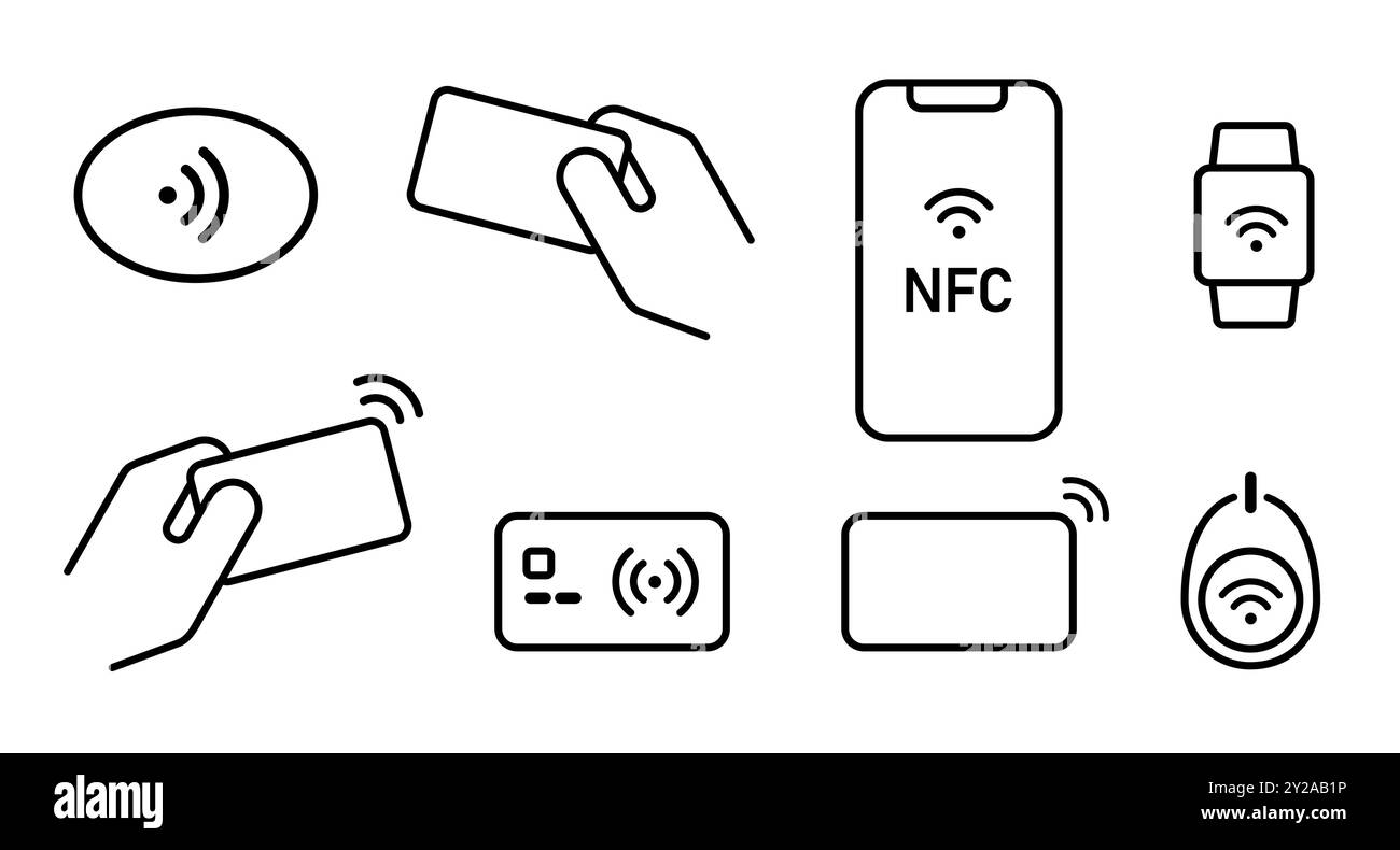 NFC proximity card cash less contactless payment wireless transaction ...