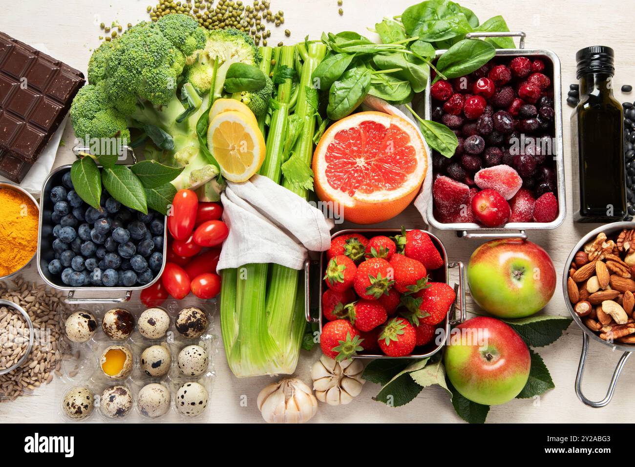 Vegan health and super food with a large collection of foods. High in ...