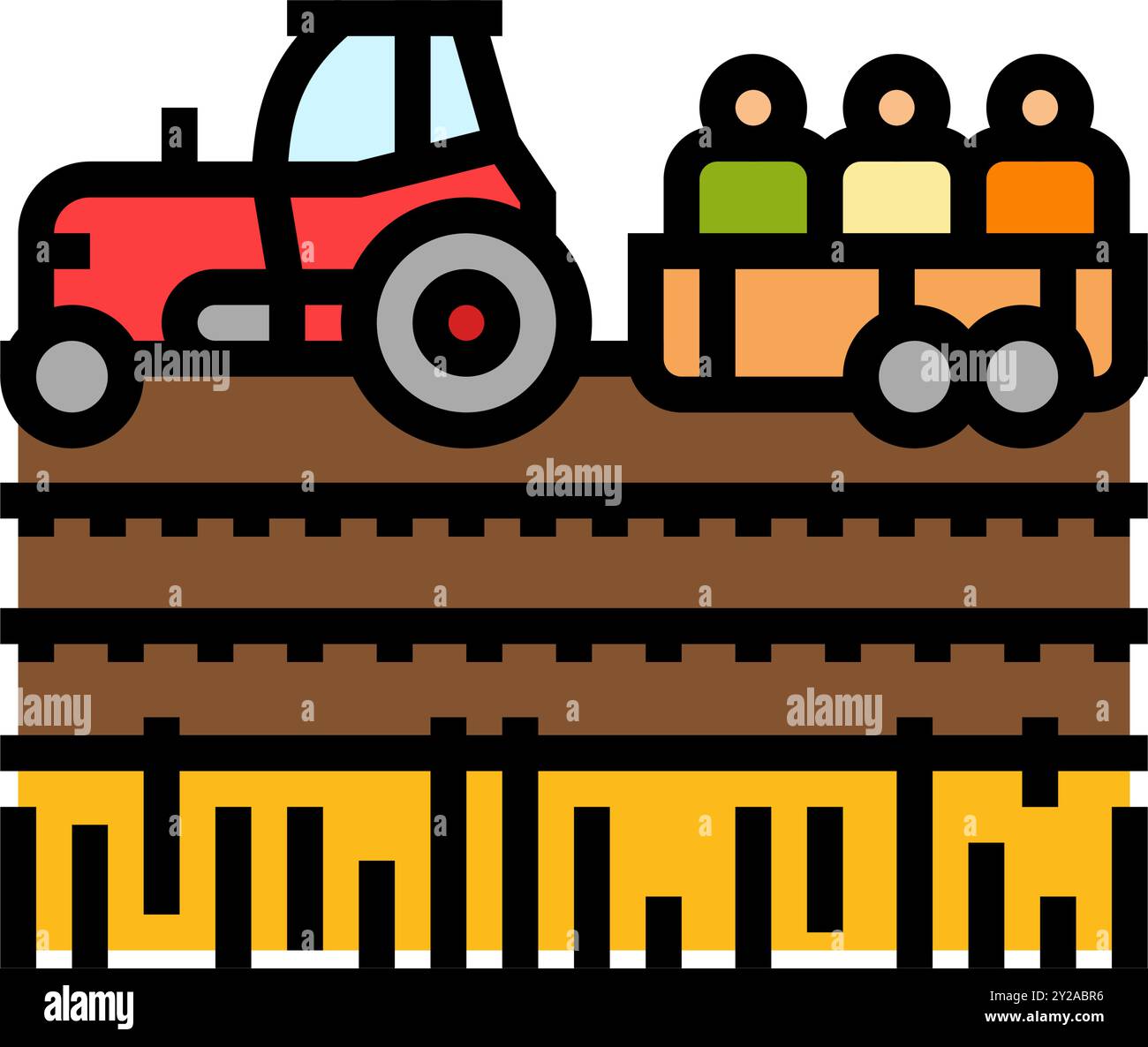 Hayride pumpkins Stock Vector Images - Alamy
