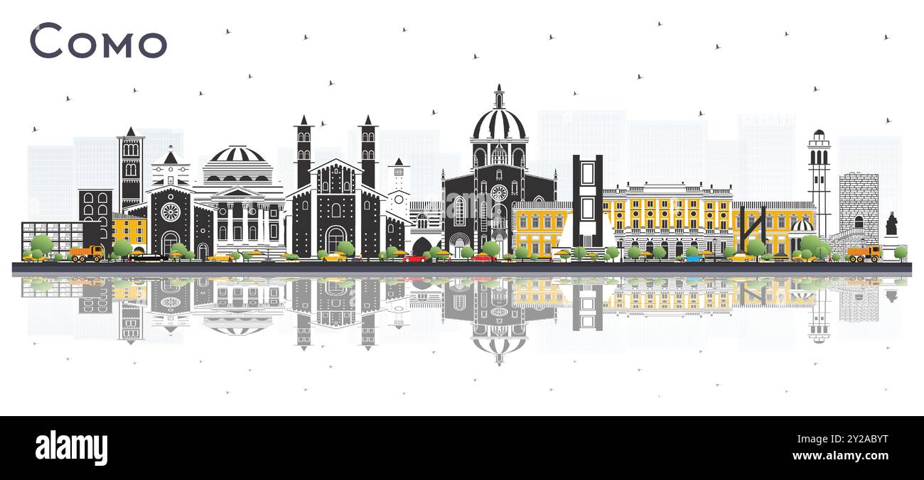 Como buildings Stock Vector Images - Alamy