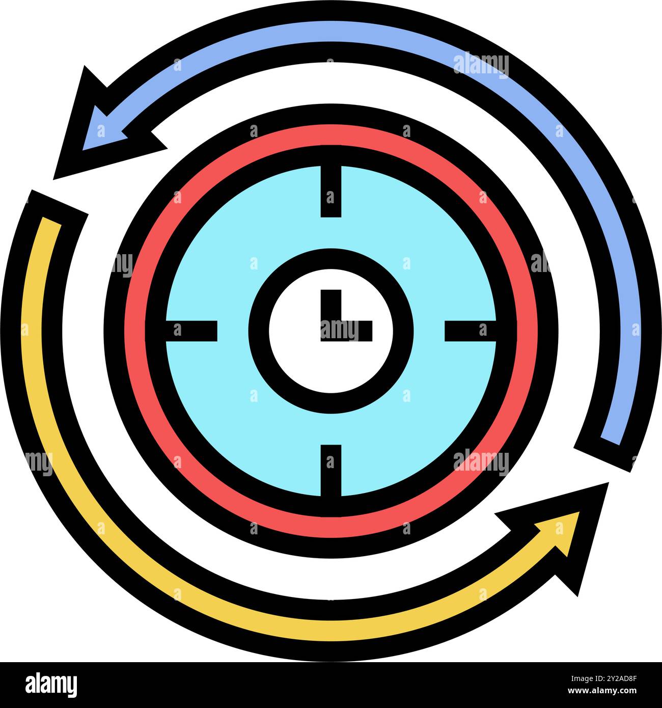 streamlining business process color icon vector illustration Stock ...