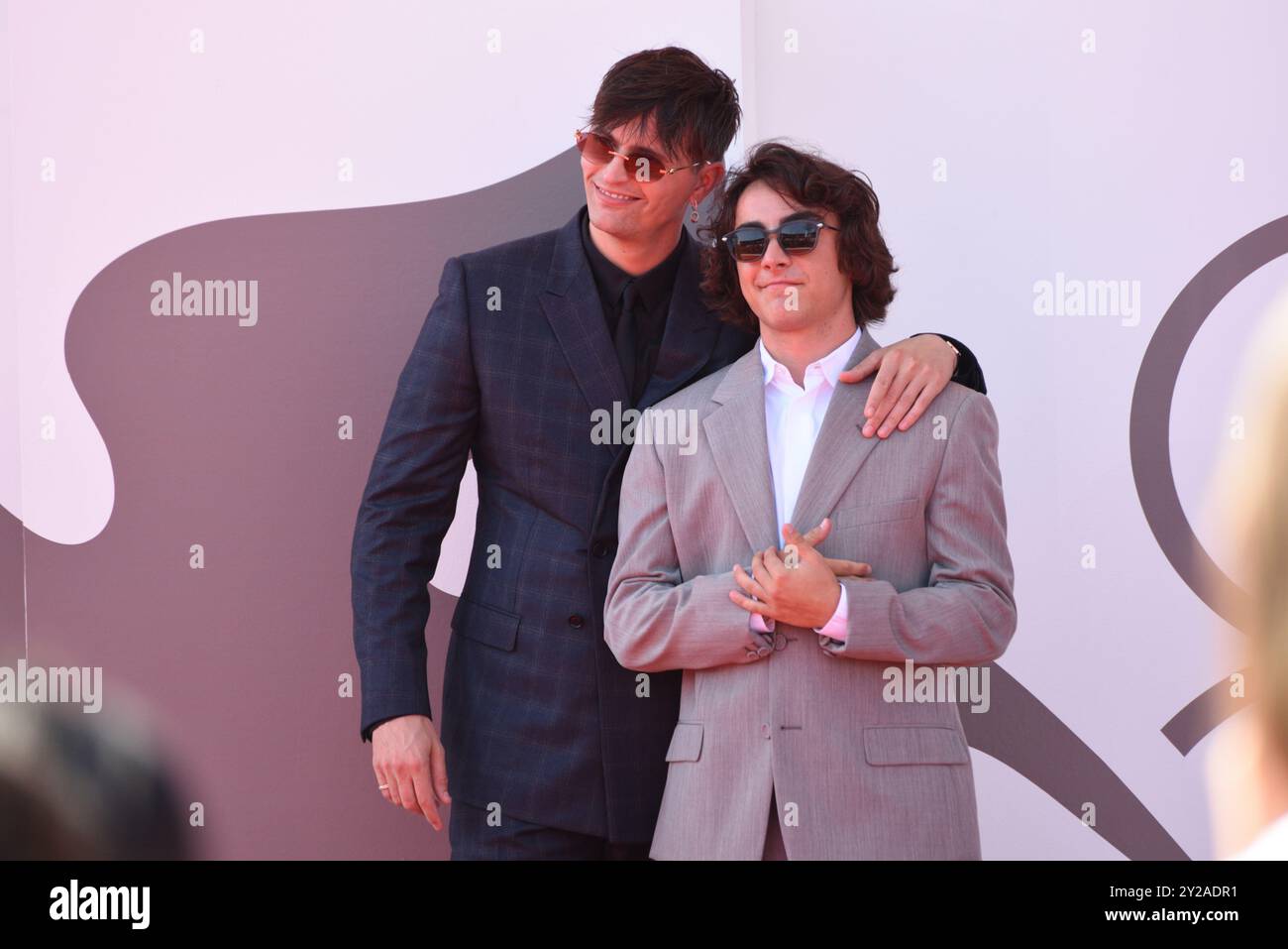 Venice, Italy. 31st Aug, 2024. Raphael Quenard and Louis Memmi ...