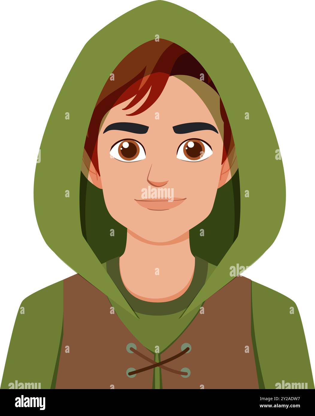 Illustration of a smiling elf character Stock Vector Image & Art - Alamy