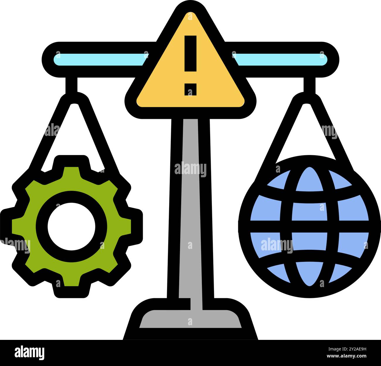 environmental compliance color icon vector illustration Stock Vector ...