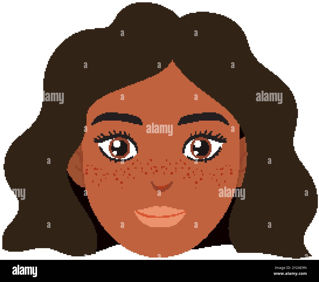 Vector illustration of a smiling woman Stock Vector Image & Art - Alamy