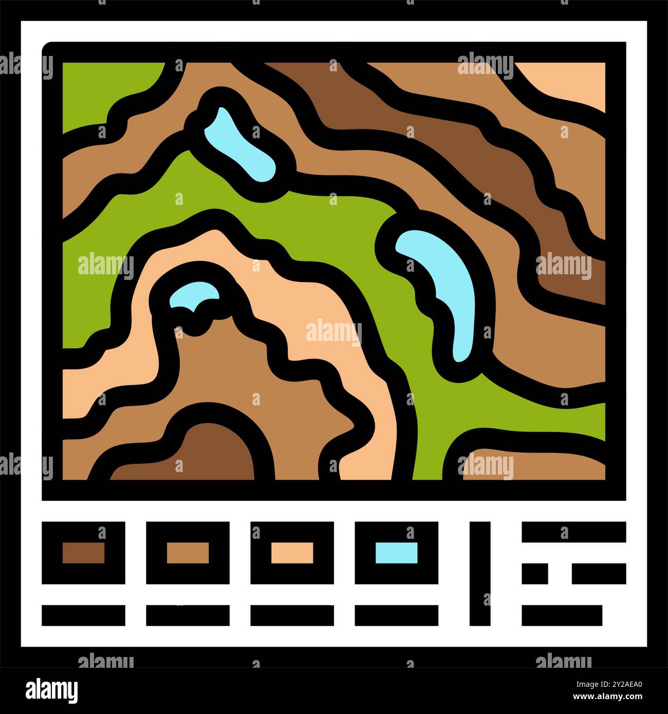 geologic mapping mining color icon vector illustration Stock Vector ...