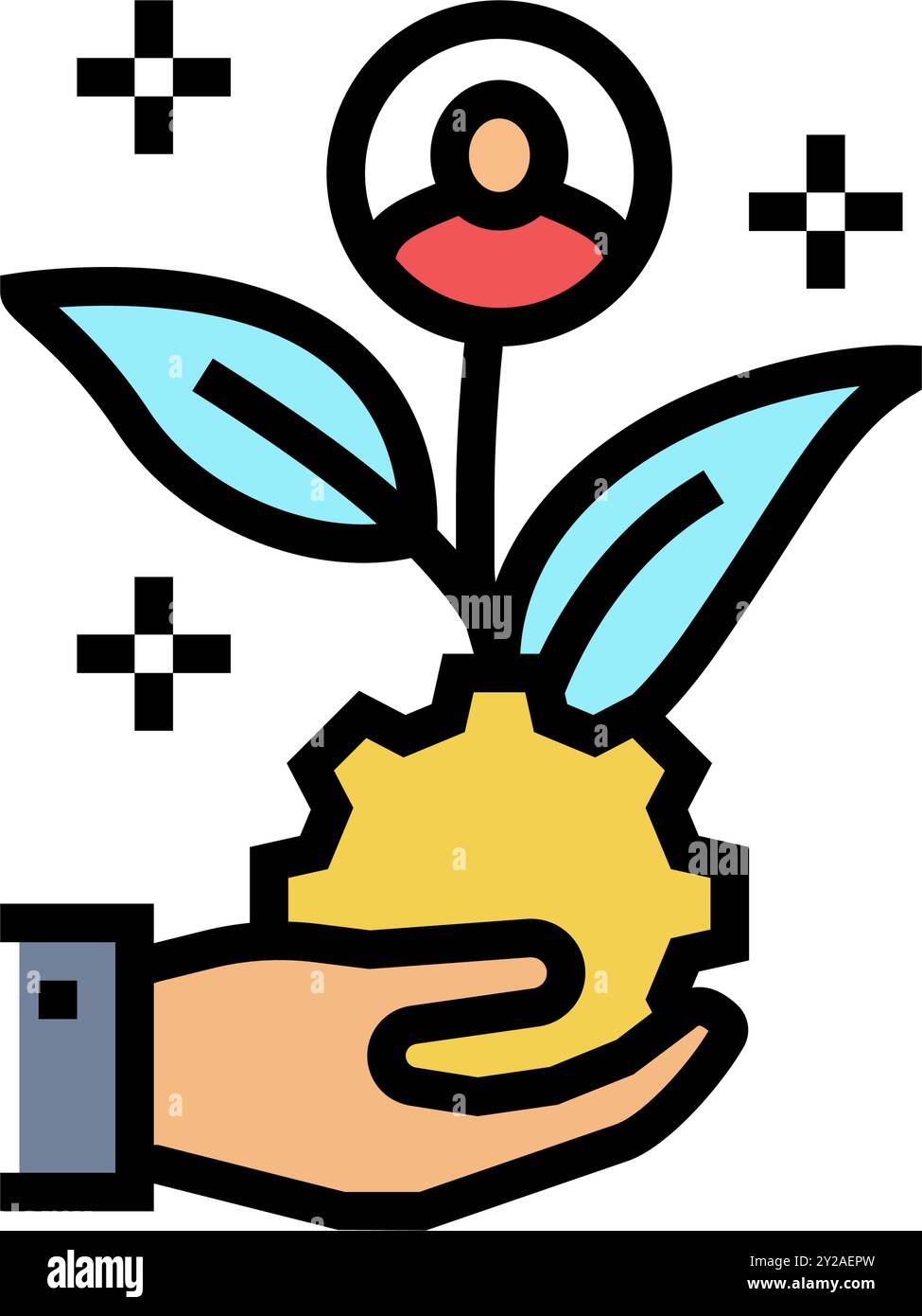 lead nurturing business process color icon vector illustration Stock ...