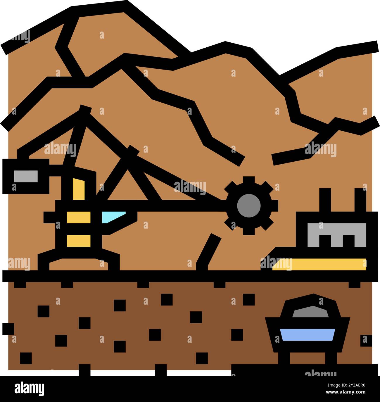 Mining operations equipment Cut Out Stock Images & Pictures - Alamy