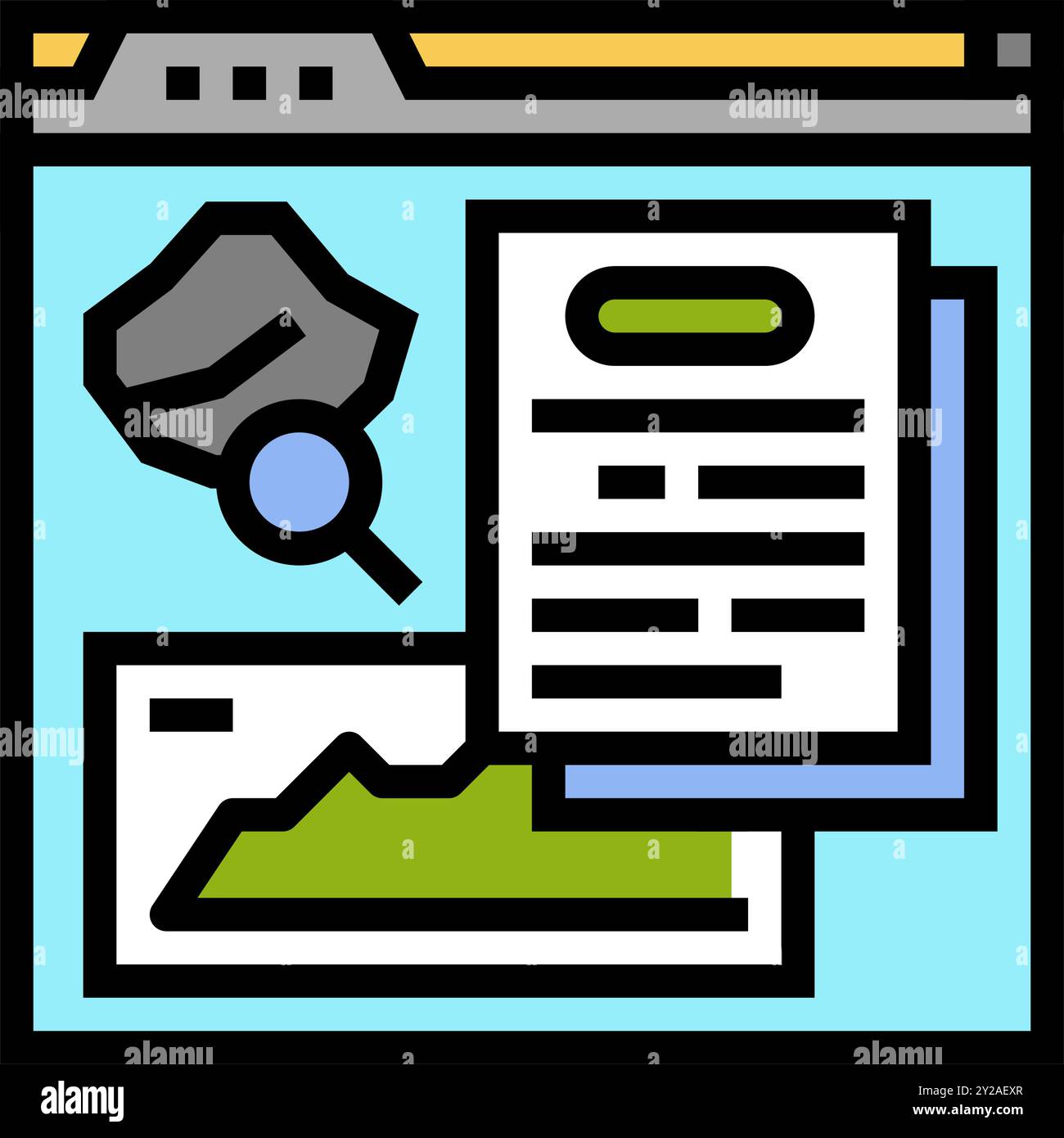 resource assessment mining color icon vector illustration Stock Vector ...