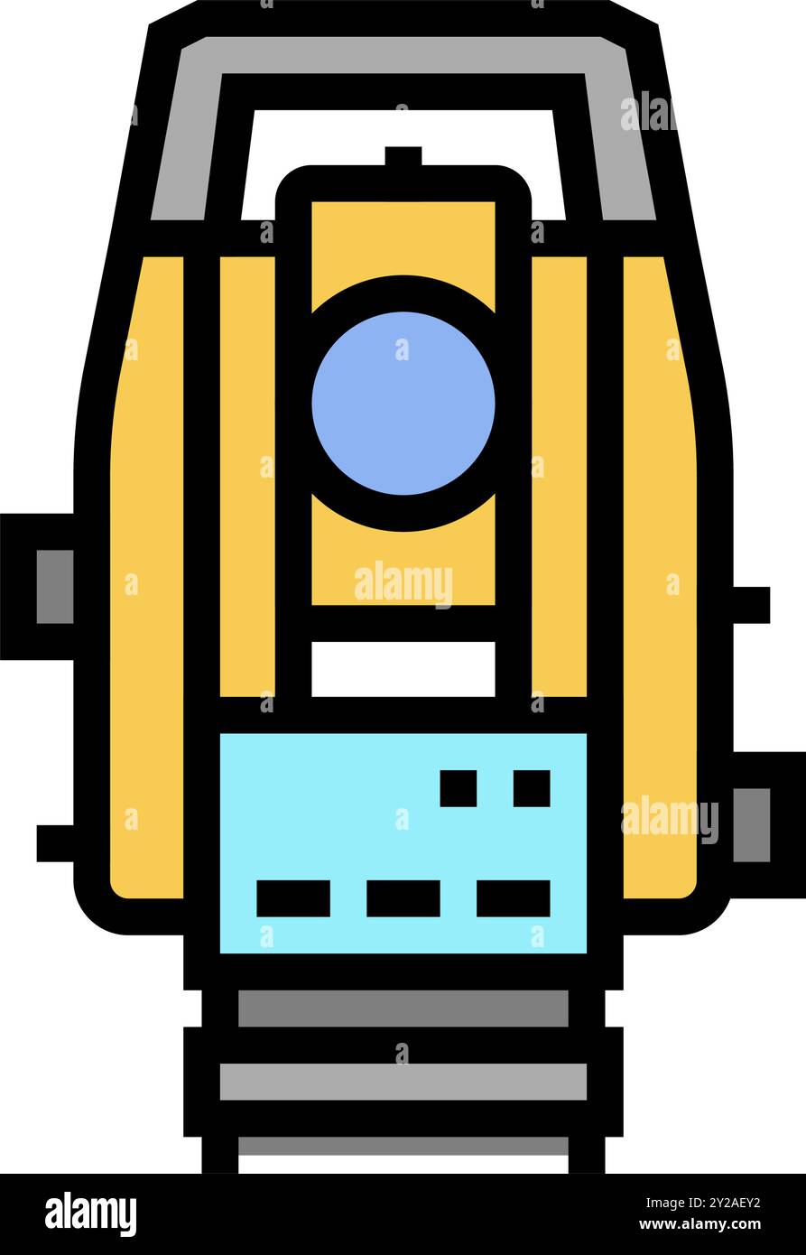 surveying tools mining color icon vector illustration Stock Vector ...