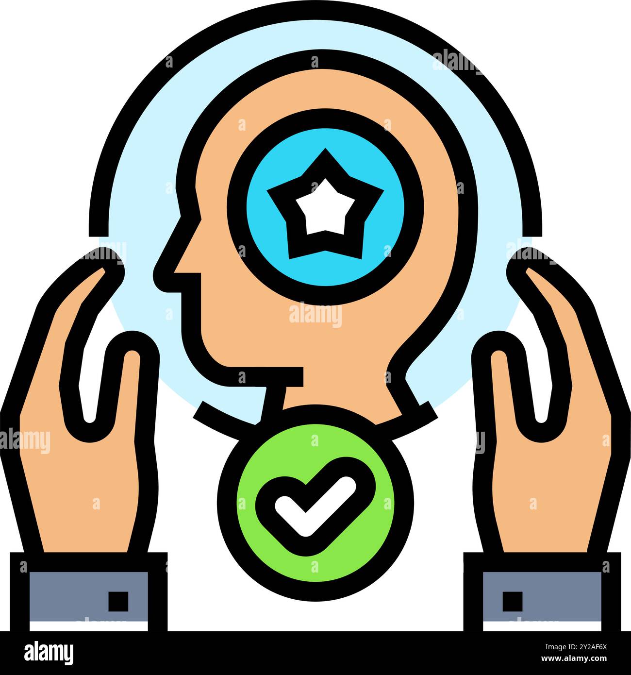 talent retention modern business color icon vector illustration Stock ...