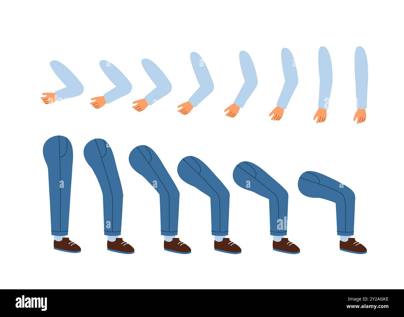 Male chef constructor. Man in cook uniform. Kit for creating cartoons ...