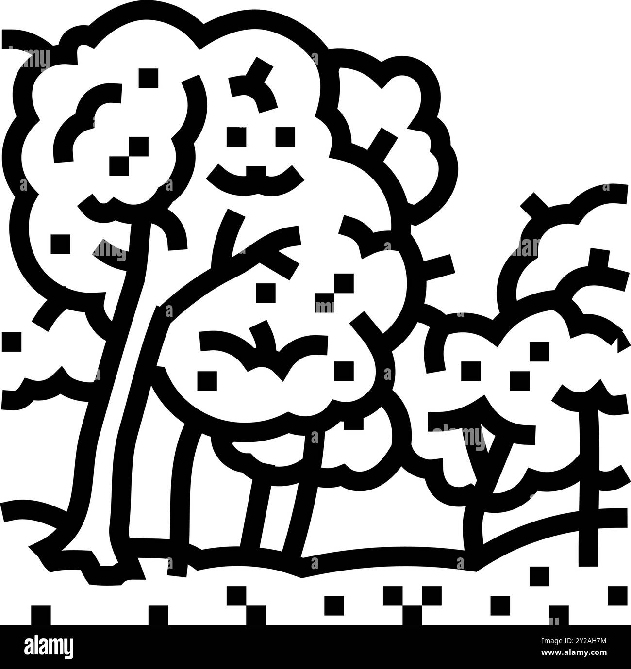 leaf peeping autumn line icon vector illustration Stock Vector Image ...