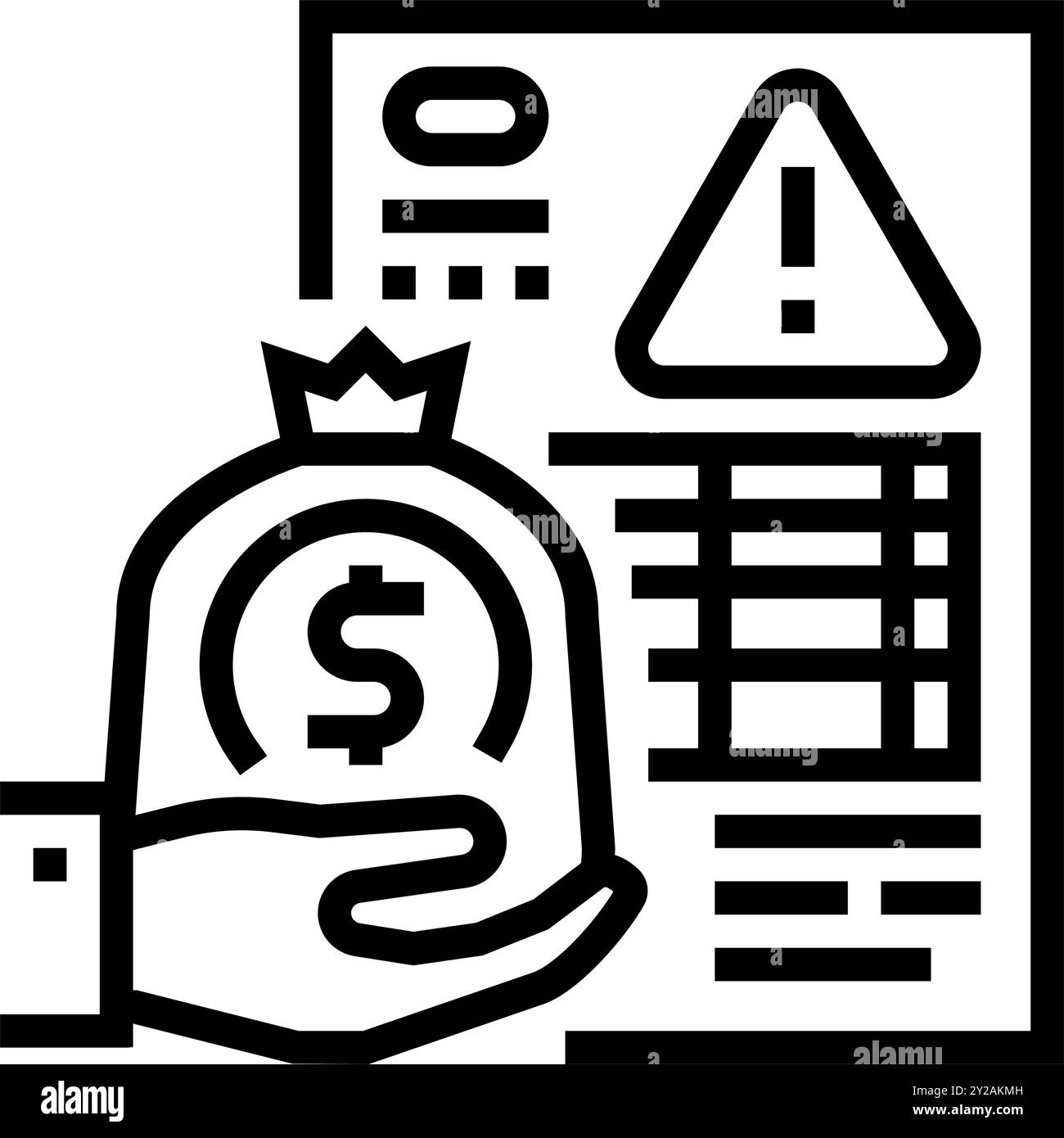 accounts payable business process line icon vector illustration Stock Vector Image & Art - Alamy