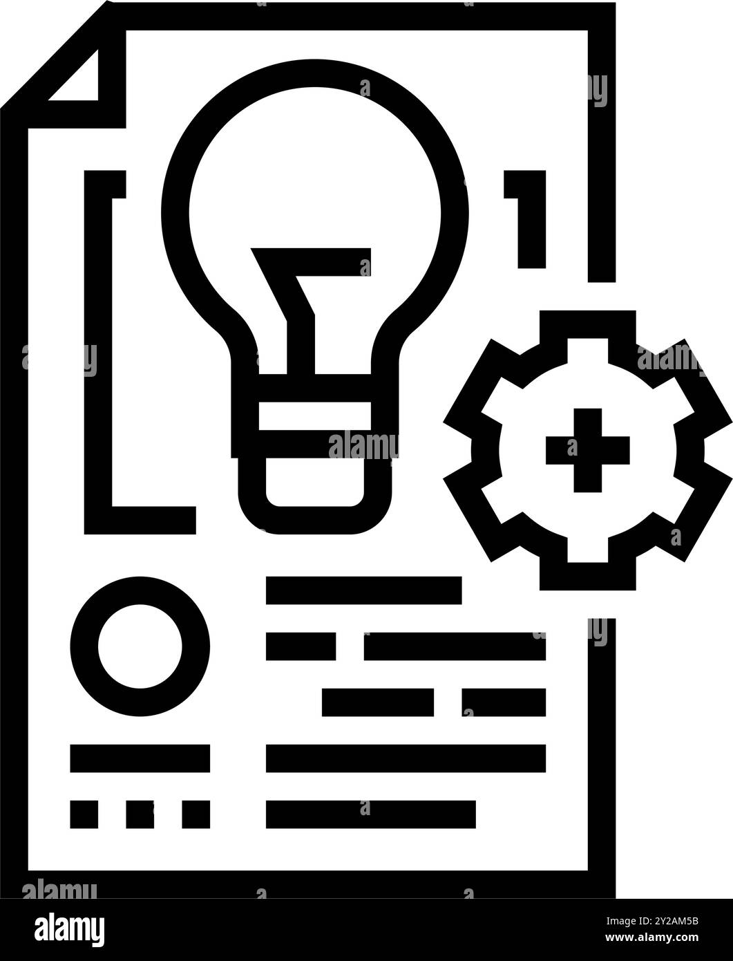 intellectual property management line icon vector illustration Stock ...