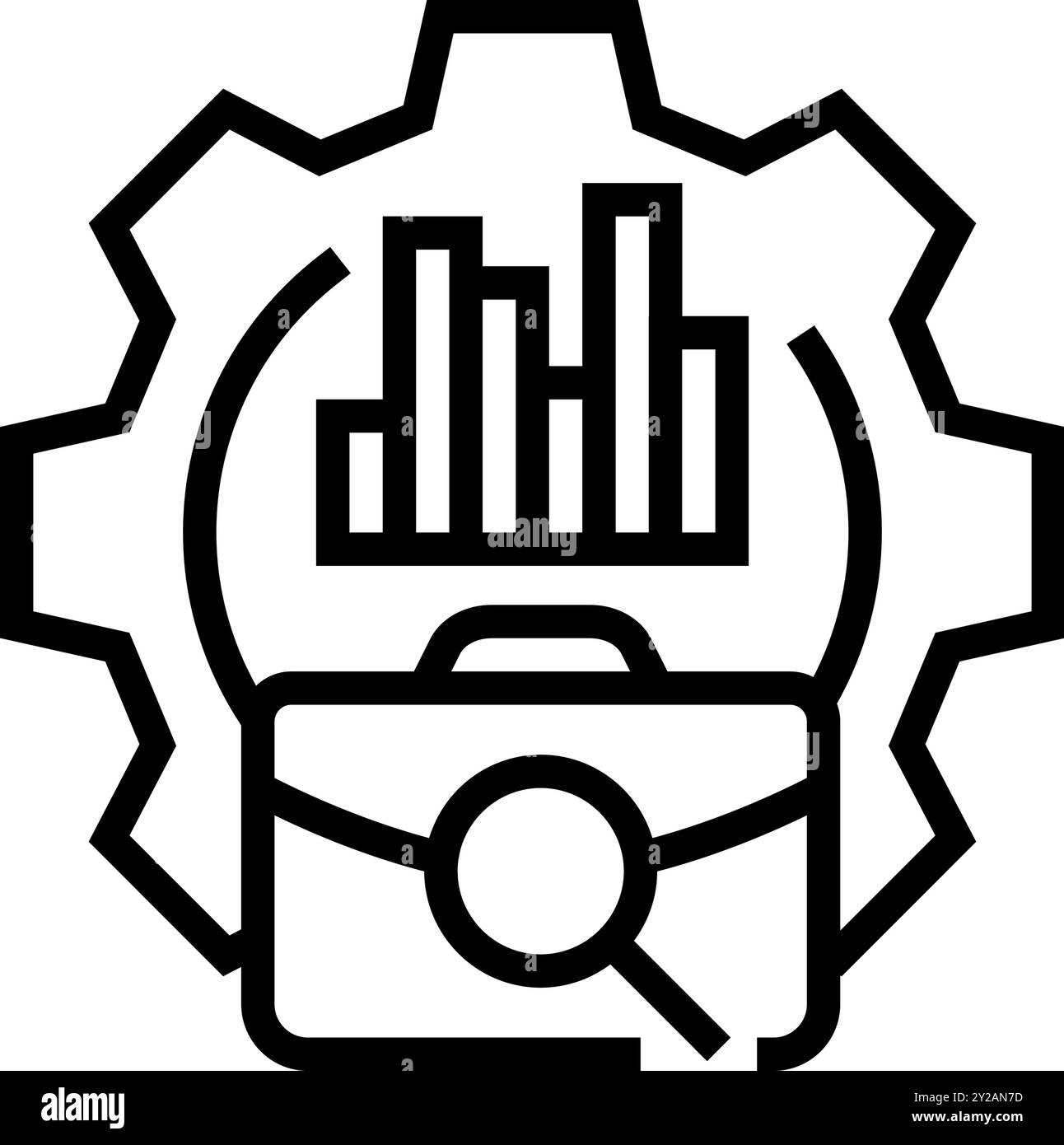 organizational development business process line icon vector illustration Stock Vector Image ...