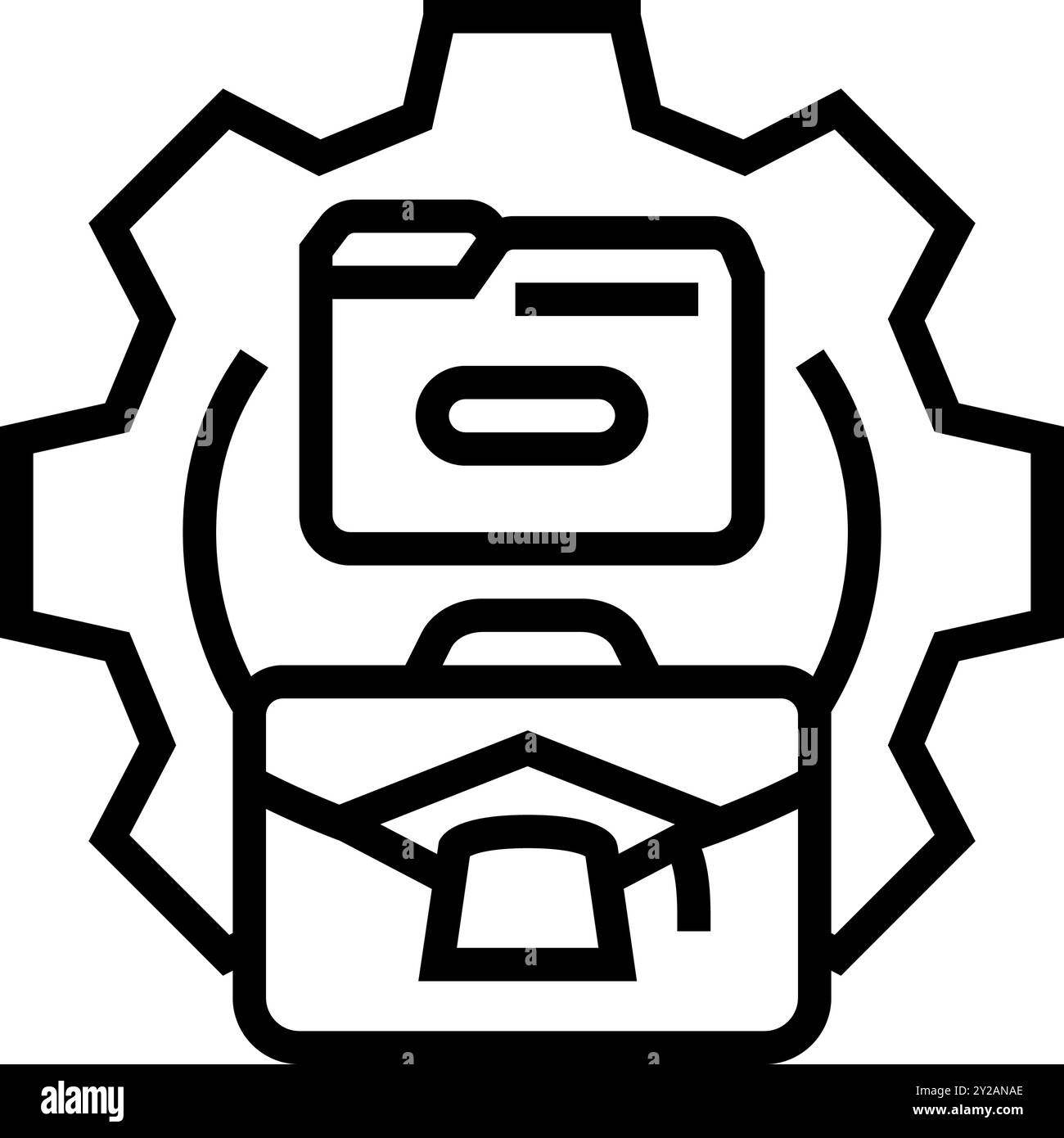 knowledge management business process line icon vector illustration Stock Vector Image & Art - Alamy