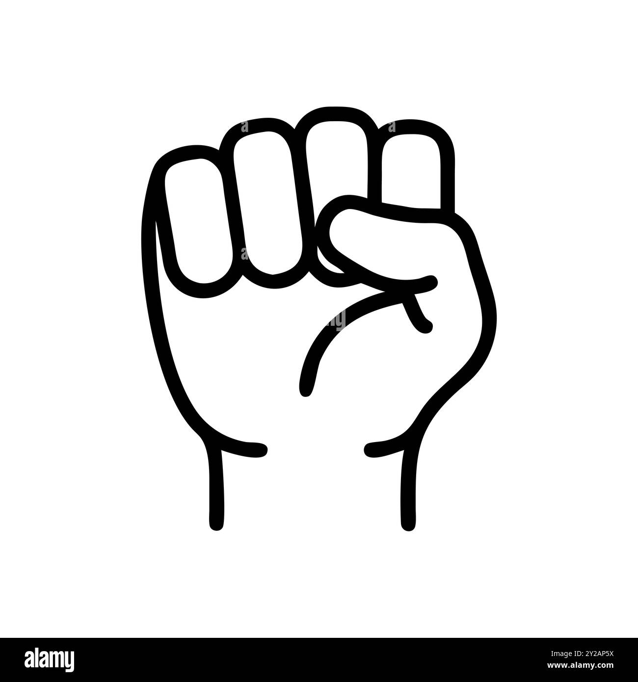 Protest fist. People protesting for human rights, equality anti ...