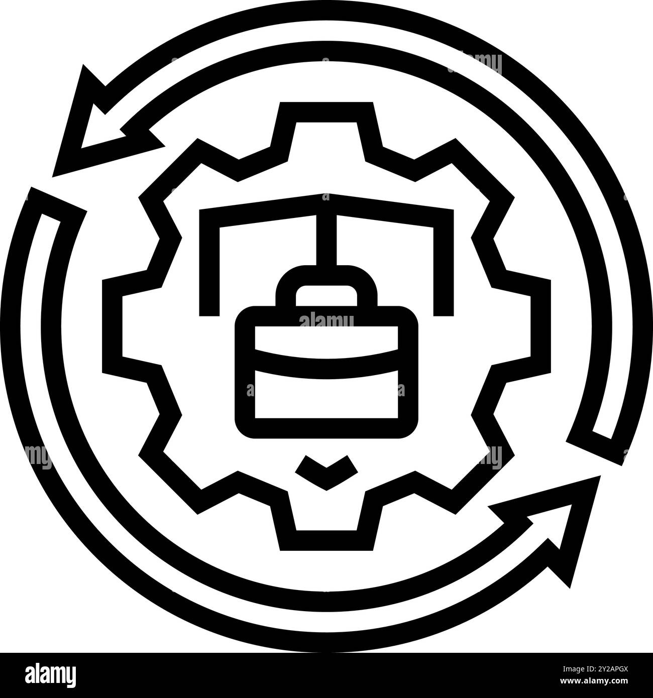 business continuity process line icon vector illustration Stock Vector ...