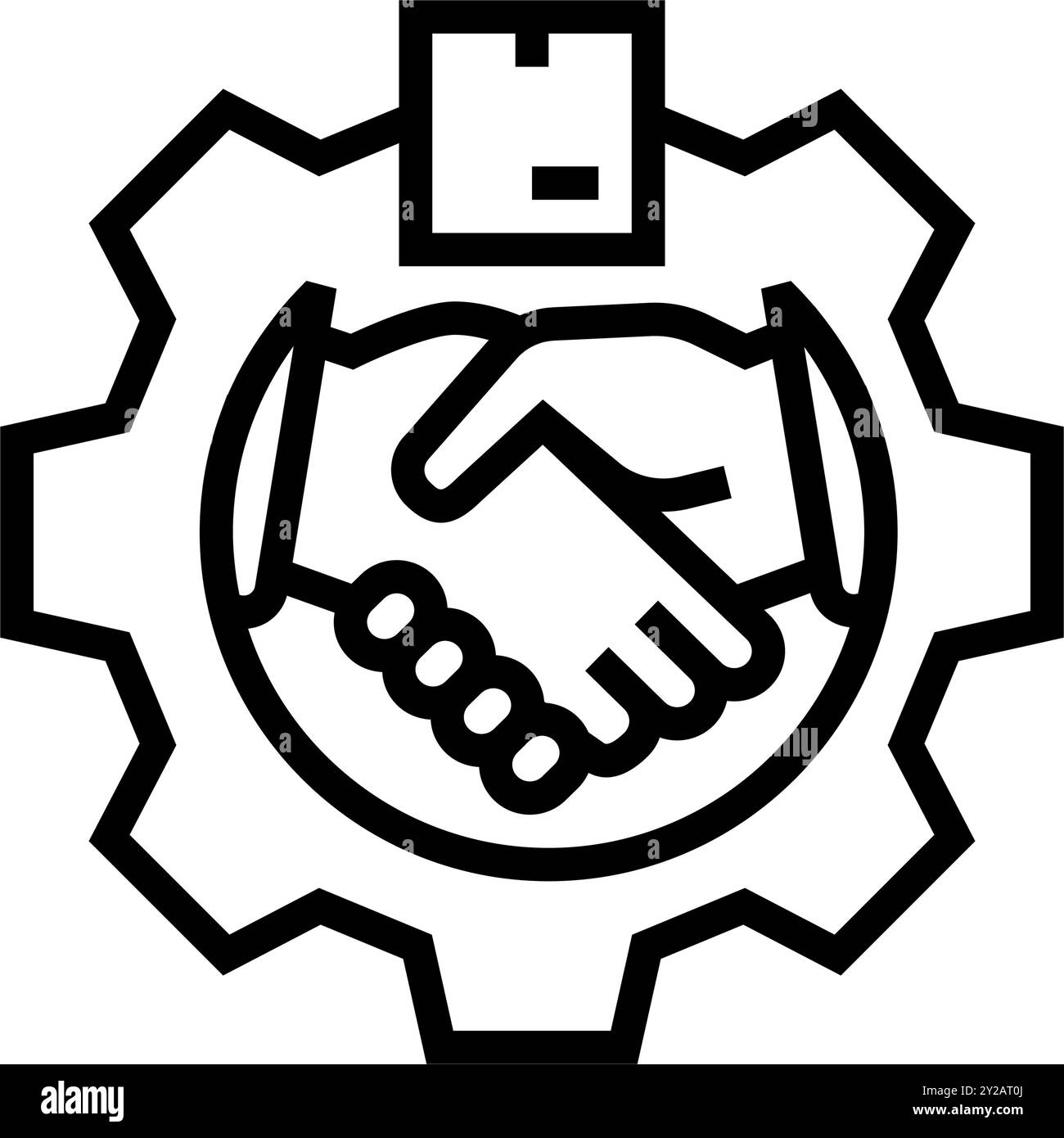 vendor management business process line icon vector illustration Stock ...