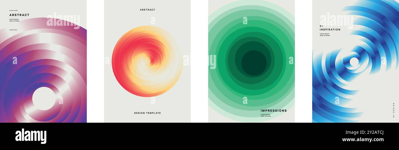 Set of abstract geometric shape backgrounds. Vector design element ...