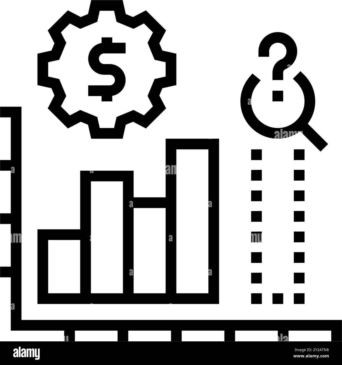 sales forecasting business process line icon vector illustration Stock Vector Image & Art - Alamy
