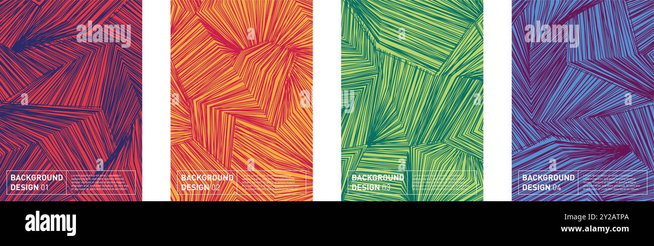 Set of abstract messy backgrounds. Vector design elements for web ...