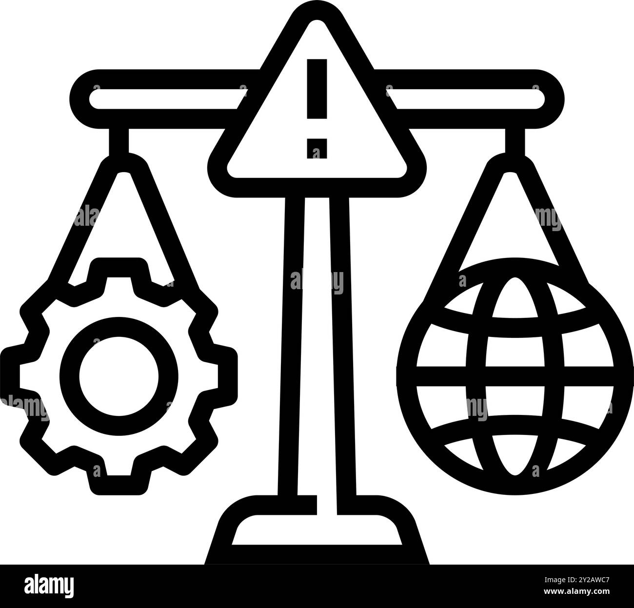 environmental compliance line icon vector illustration Stock Vector ...