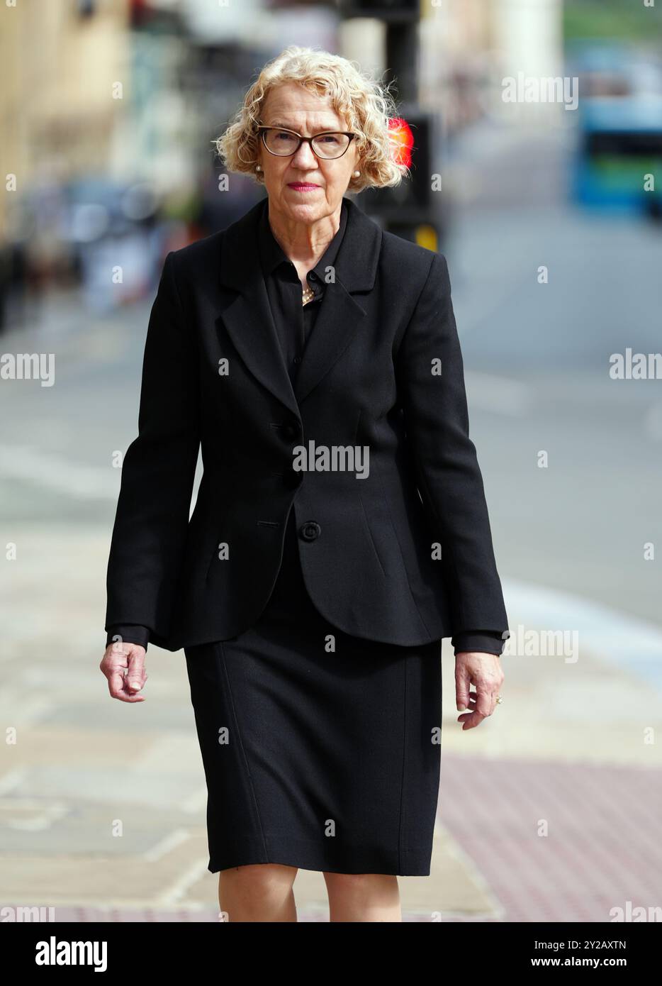 Chair of the inquiry Lady Justice Thirlwall arrives at Liverpool Town ...