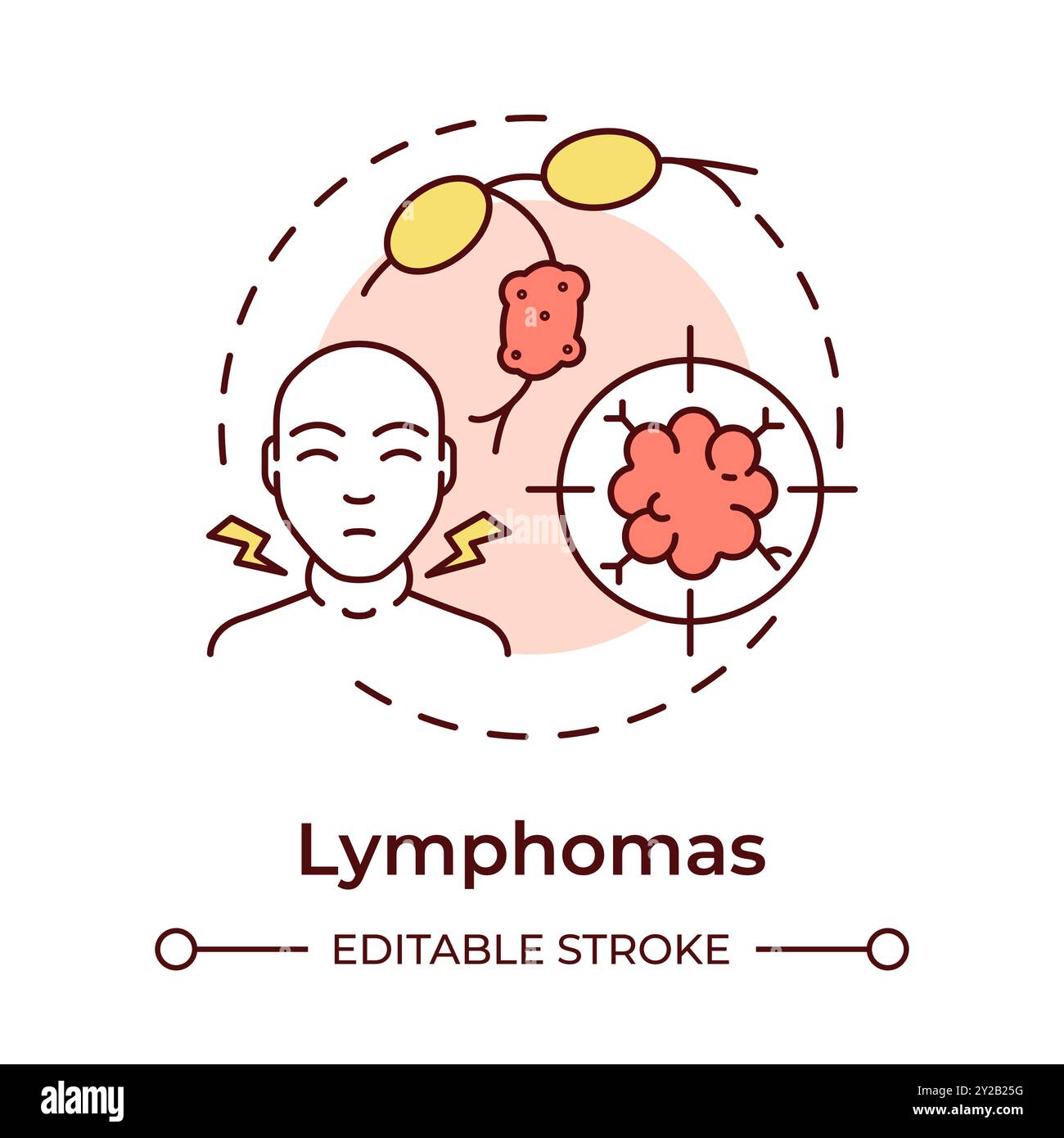 Lymphoma multi color concept icon Stock Vector Image & Art - Alamy
