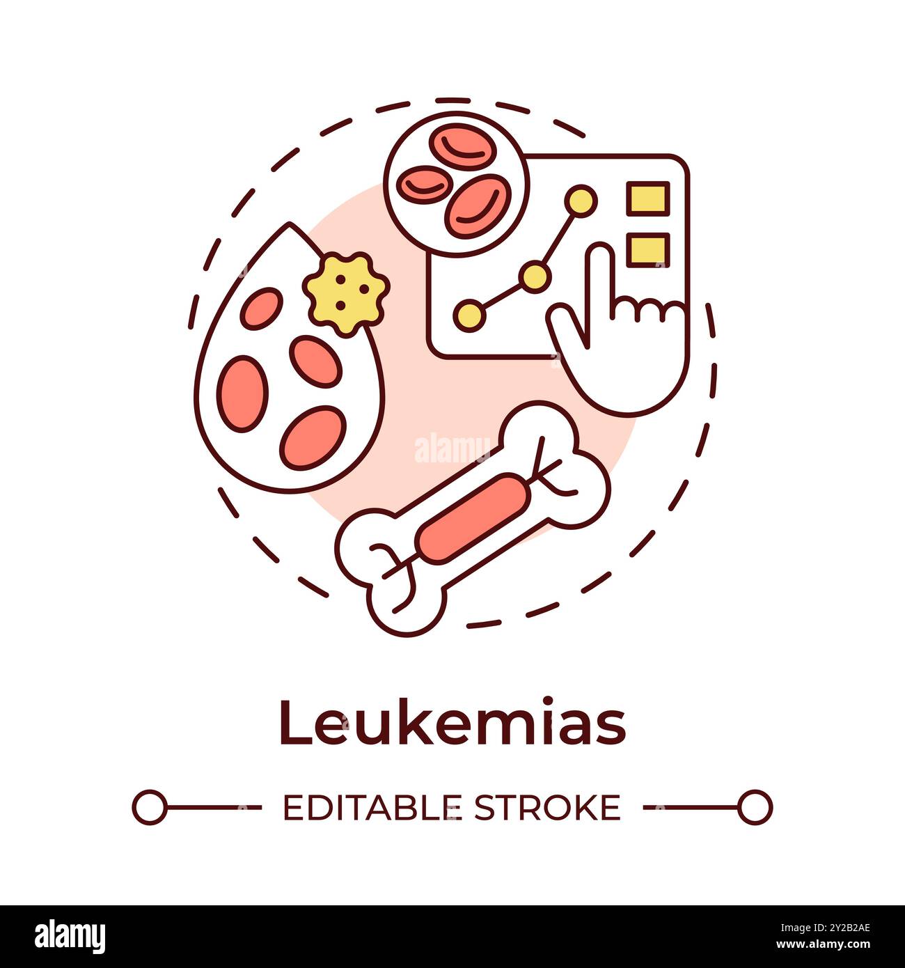 Leukemia multi color concept icon Stock Vector Image & Art - Alamy