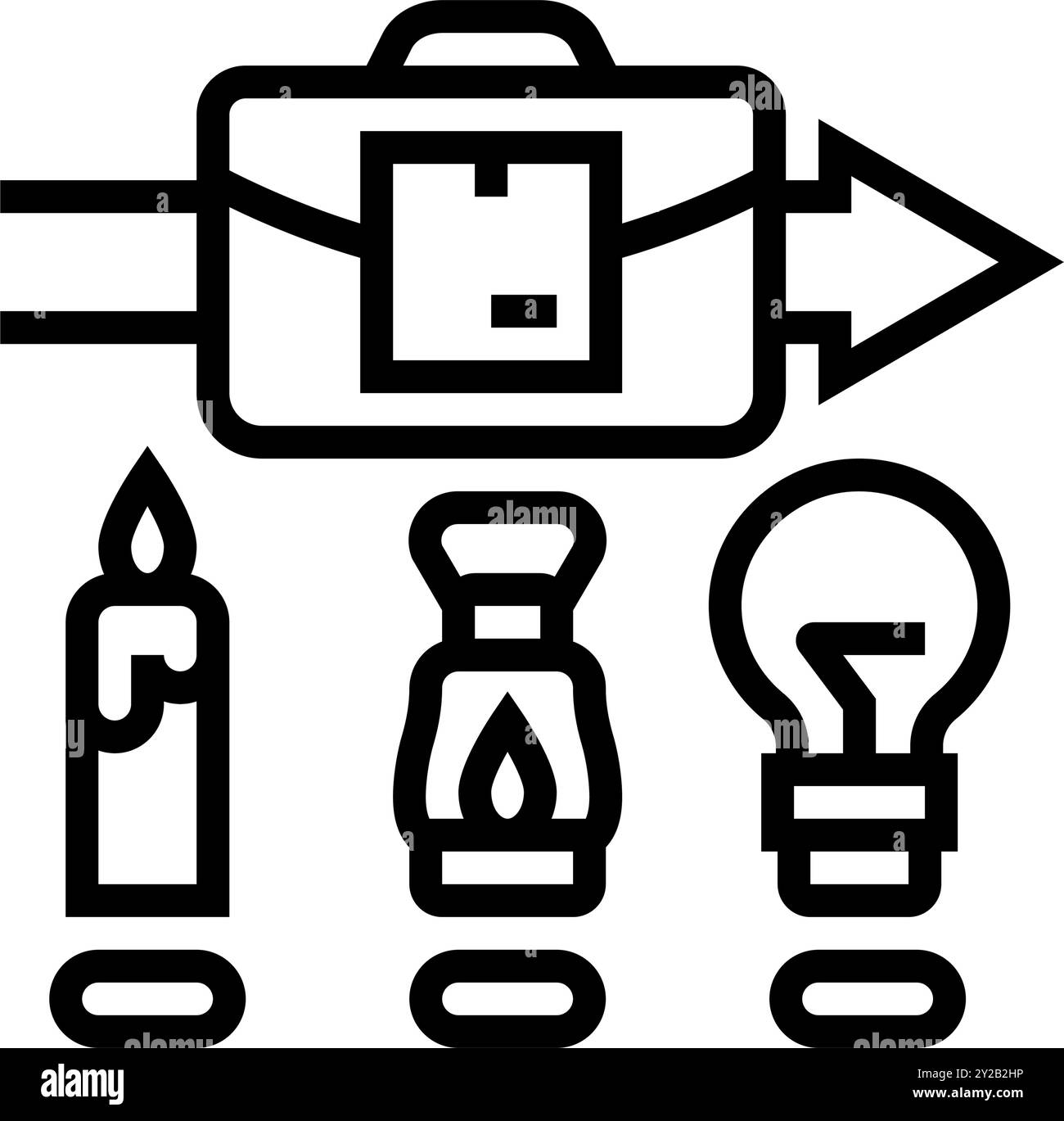 minimum viable product modern business line icon vector illustration ...