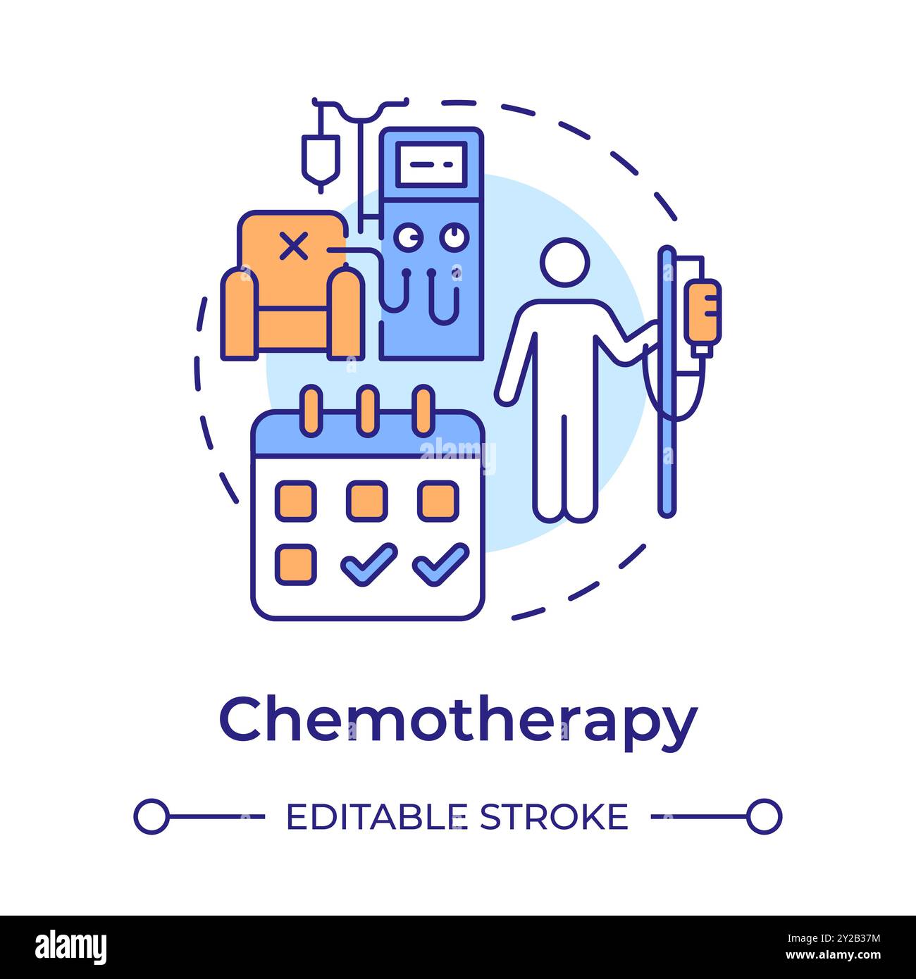 Chemotherapy multi color concept icon Stock Vector Image & Art - Alamy