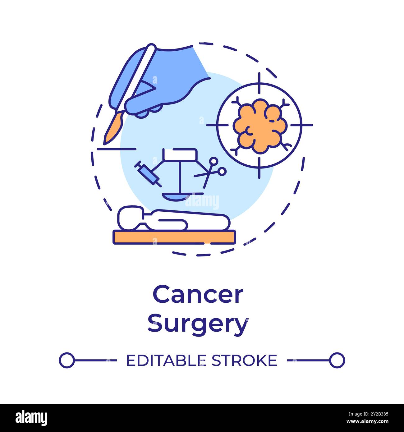 Surgeon operation cancer Stock Vector Images - Alamy