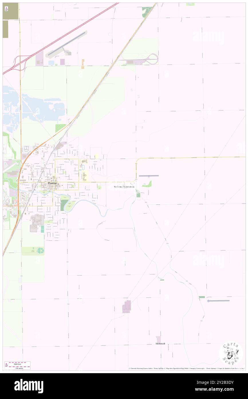 McCulley Subdivision, Livingston County, US, United States, Illinois, N ...