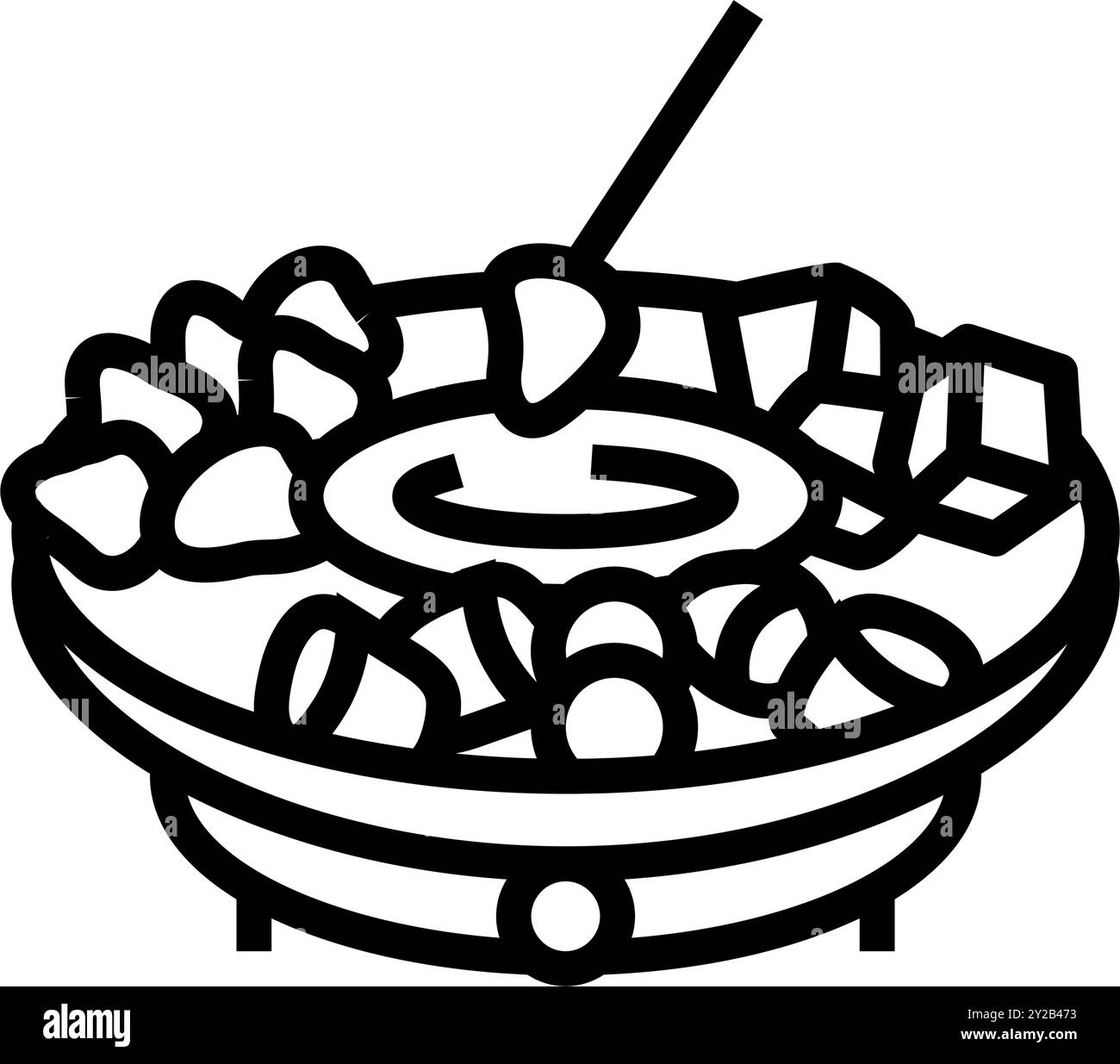 Fondue party Black and White Stock Photos & Images - Alamy