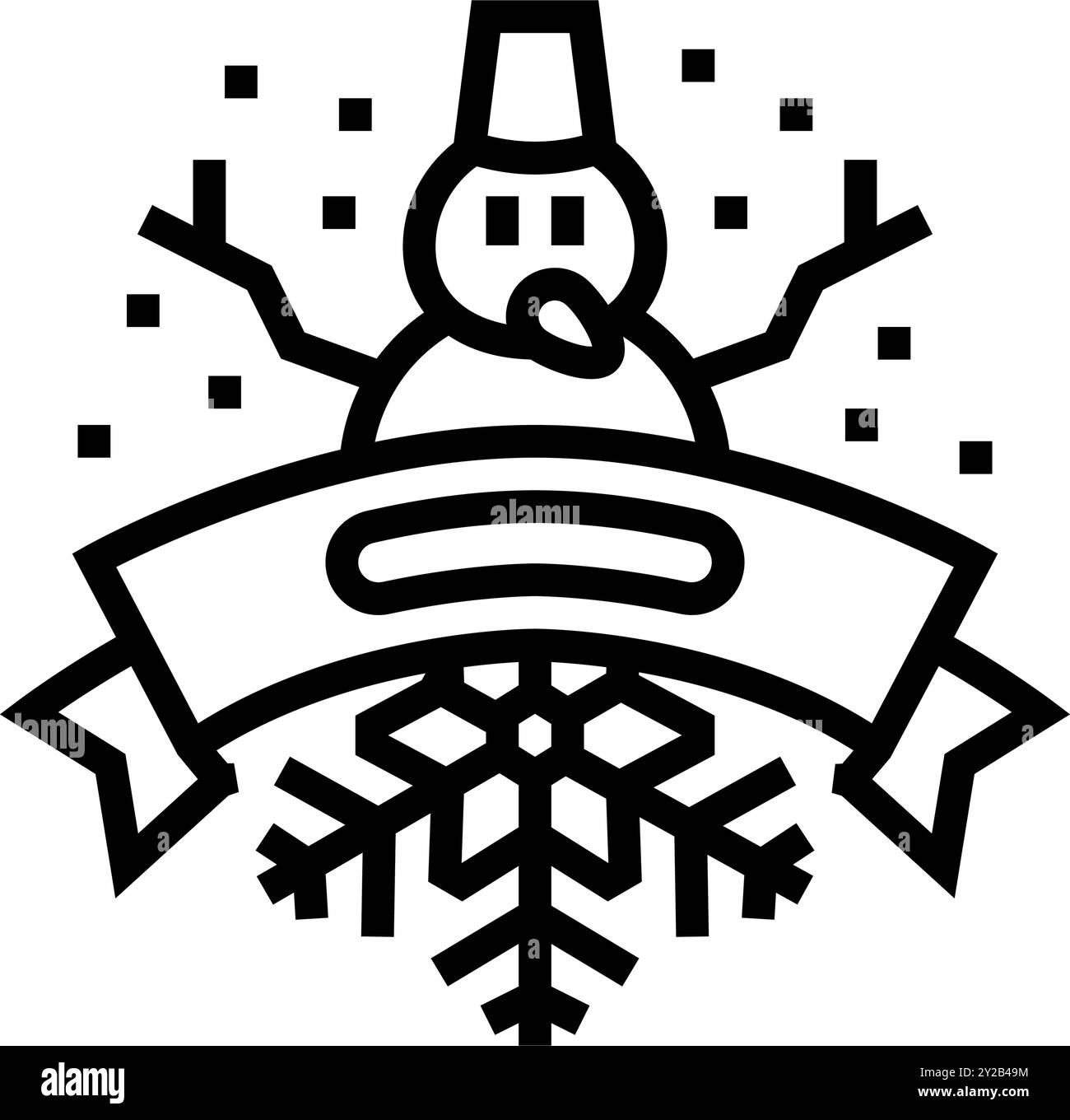 winter carnival winter line icon vector illustration Stock Vector Image ...