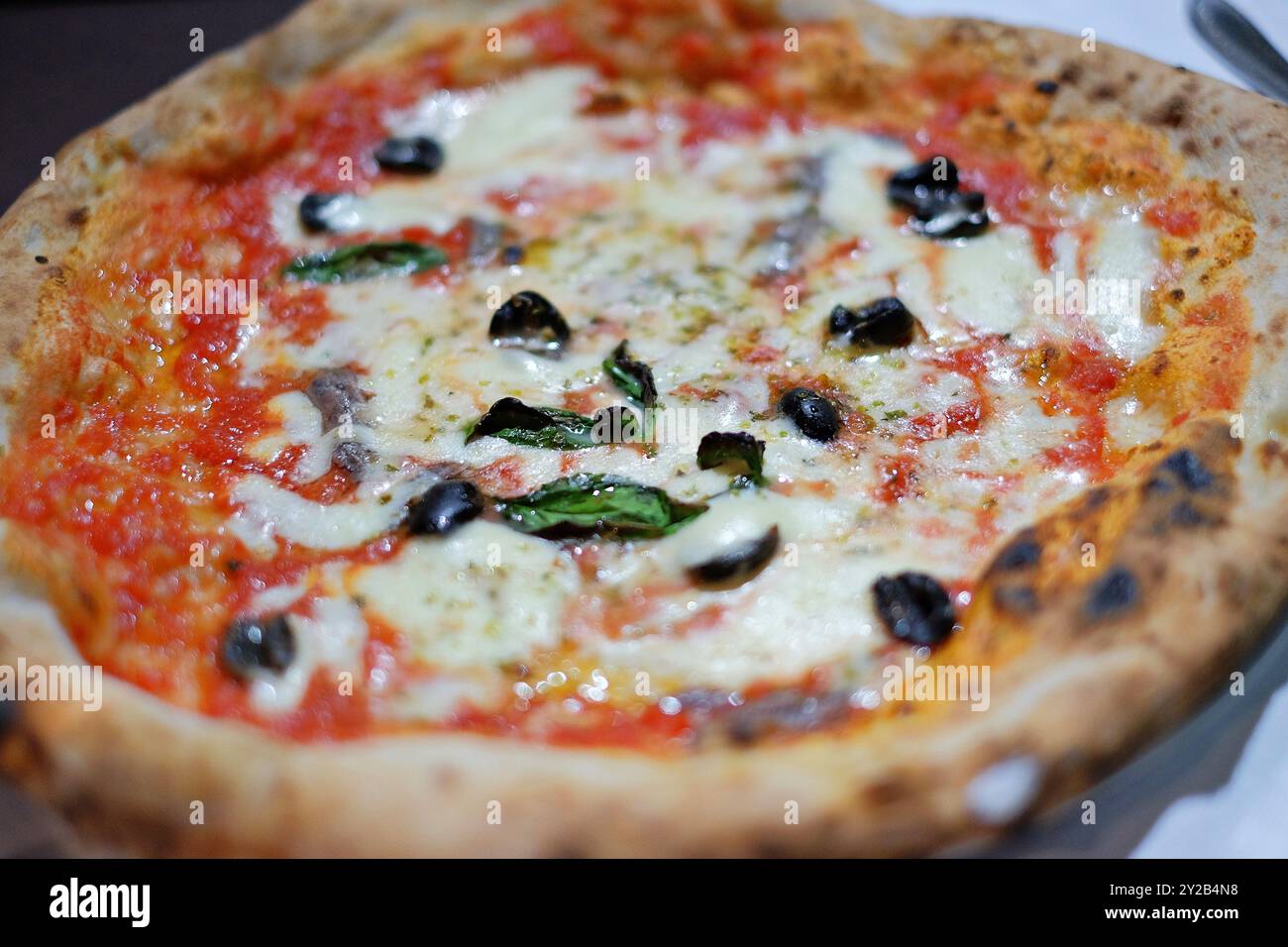 Pizza At Napule E’ Lago In Como Stock Photo - Alamy