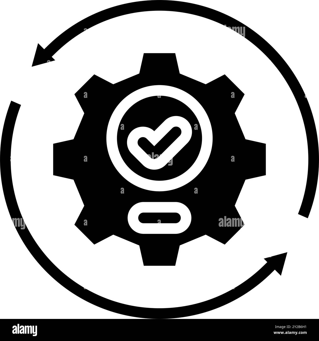 implementation business process glyph icon vector illustration Stock Vector Image & Art - Alamy