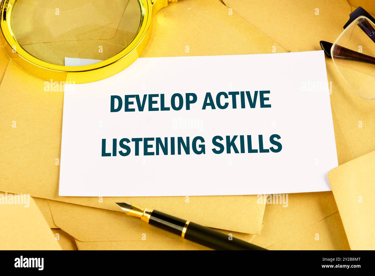 Business and Develop active listening skills concept. DEVELOP ACTIVE ...