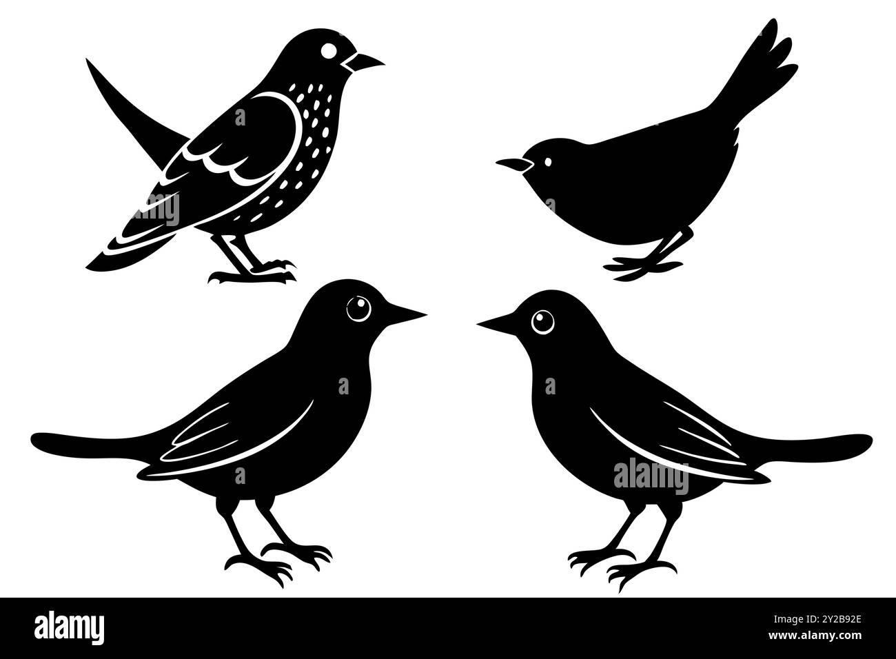 lark bird silhouette vector illustration Stock Vector Image & Art - Alamy