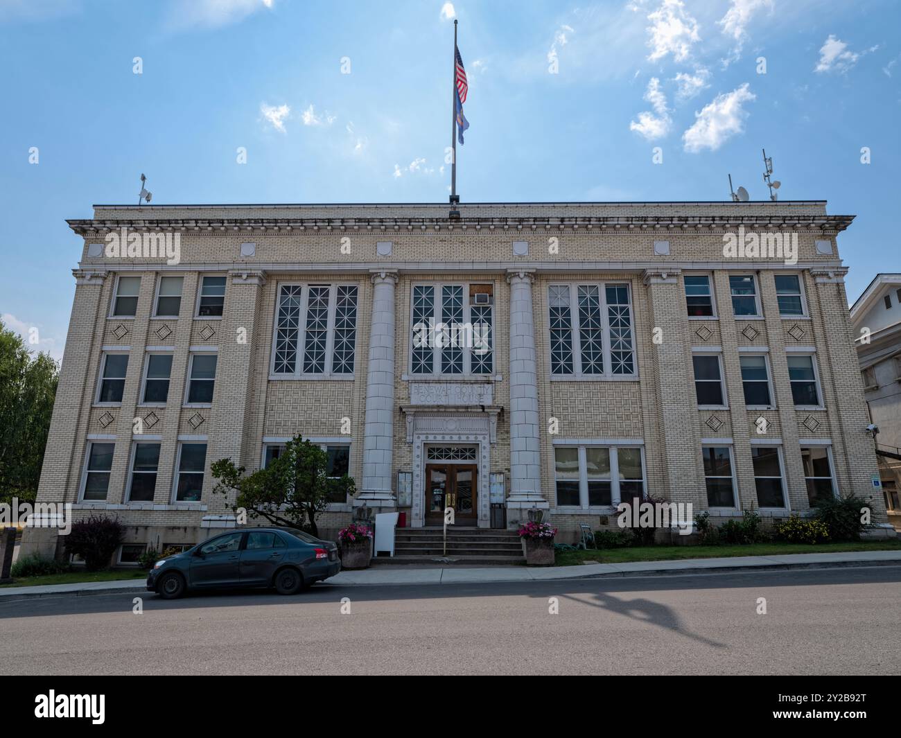 The Benewah County Courthouse in downtown St Maries, Idaho, USA Stock ...