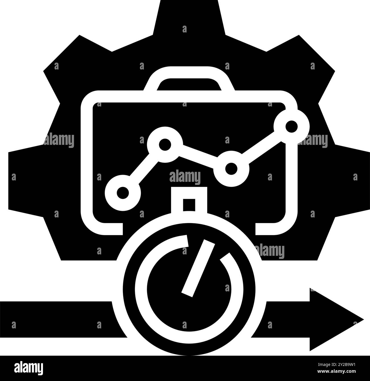 lean manufacturing modern business glyph icon vector illustration Stock ...