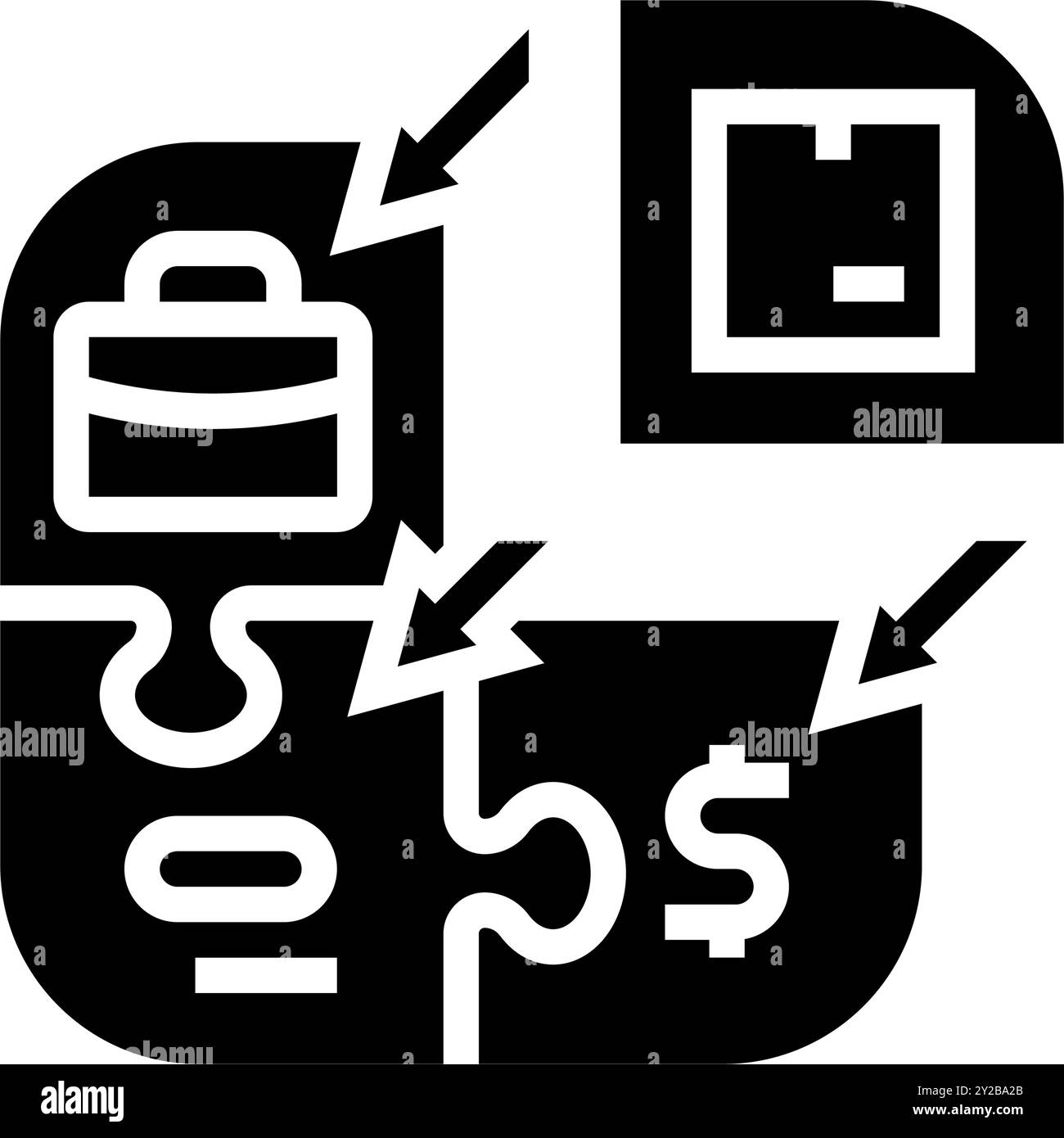 product market fit modern business glyph icon vector illustration Stock ...